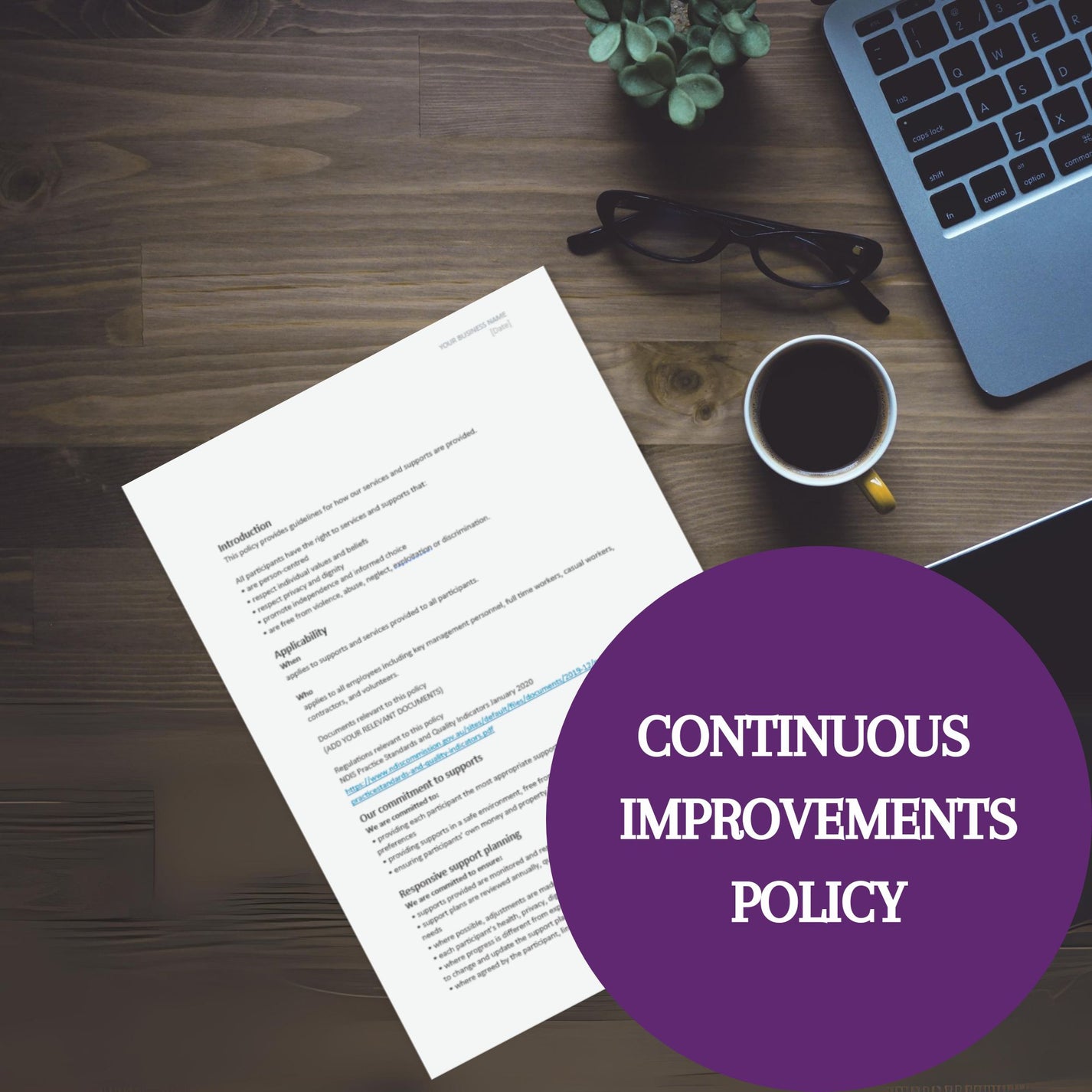 Continuous Improvement Policy Template – Launchly