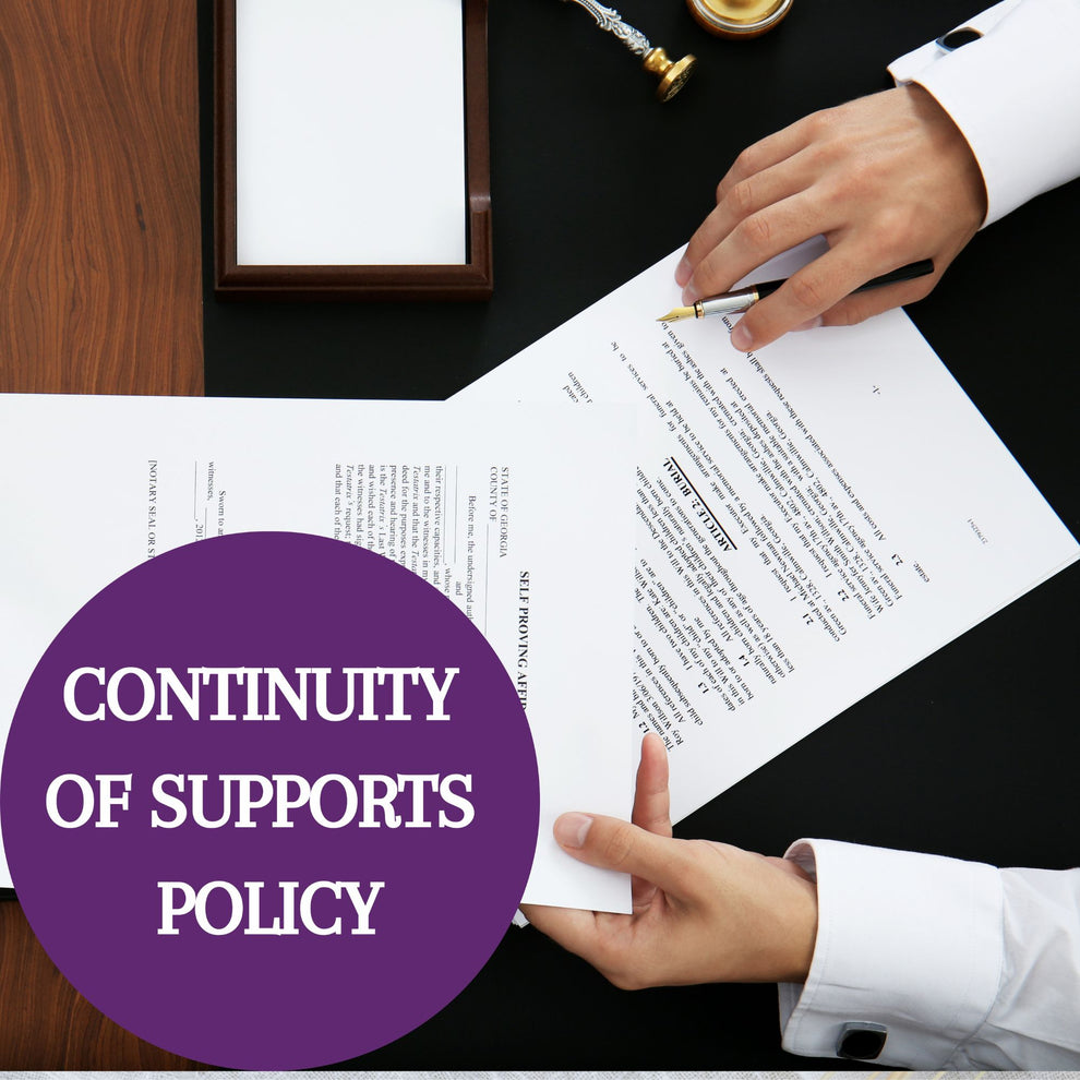Continuity of Support Policy Template – Launchly